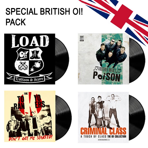 SPECIAL BRITISH OI! PACK (LOAD, CRIMINAL CLASS, TOKYO RANKERS, ANOTHER ...