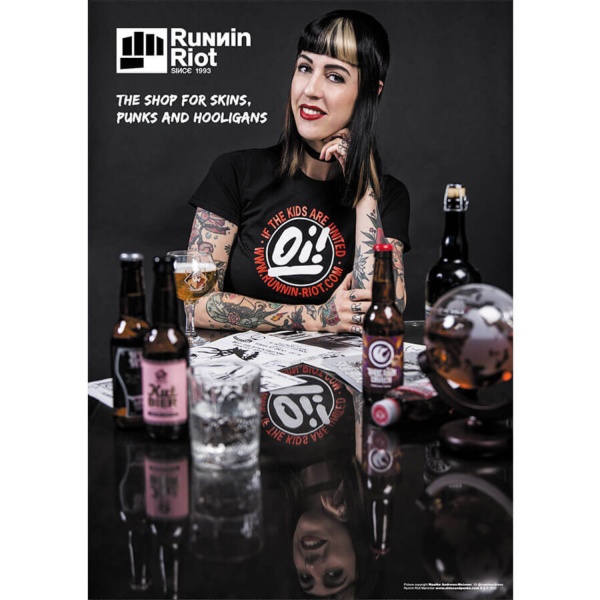 RUNNIN RIOT Maaike Beer Bottles A3 Poster