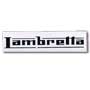 LAMBRETTA Logo White Sticker Transparent / Pegatina transparente